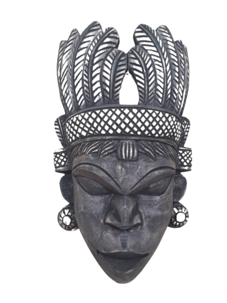 Shop – Black Tribal Face Kushmandi Mask - GI Heritage– Gi Heritage
