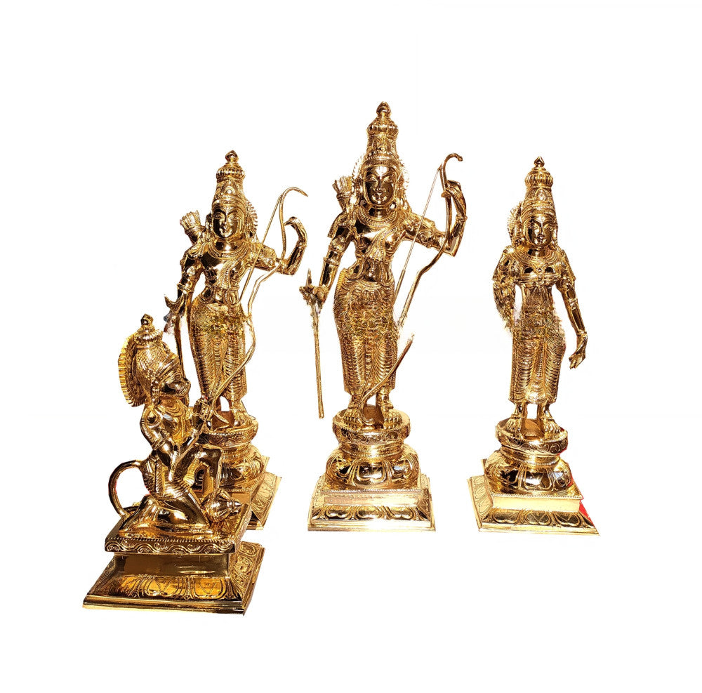 Brass And Panchaloha Ram Darbar Idol Set– Gi Heritage
