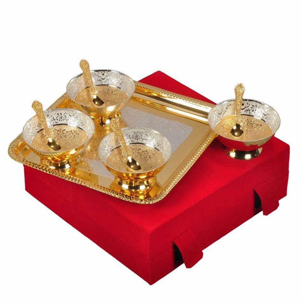 Shop – Pure Brass Golden Set of 4 Bowls - GI Heritage– Gi Heritage