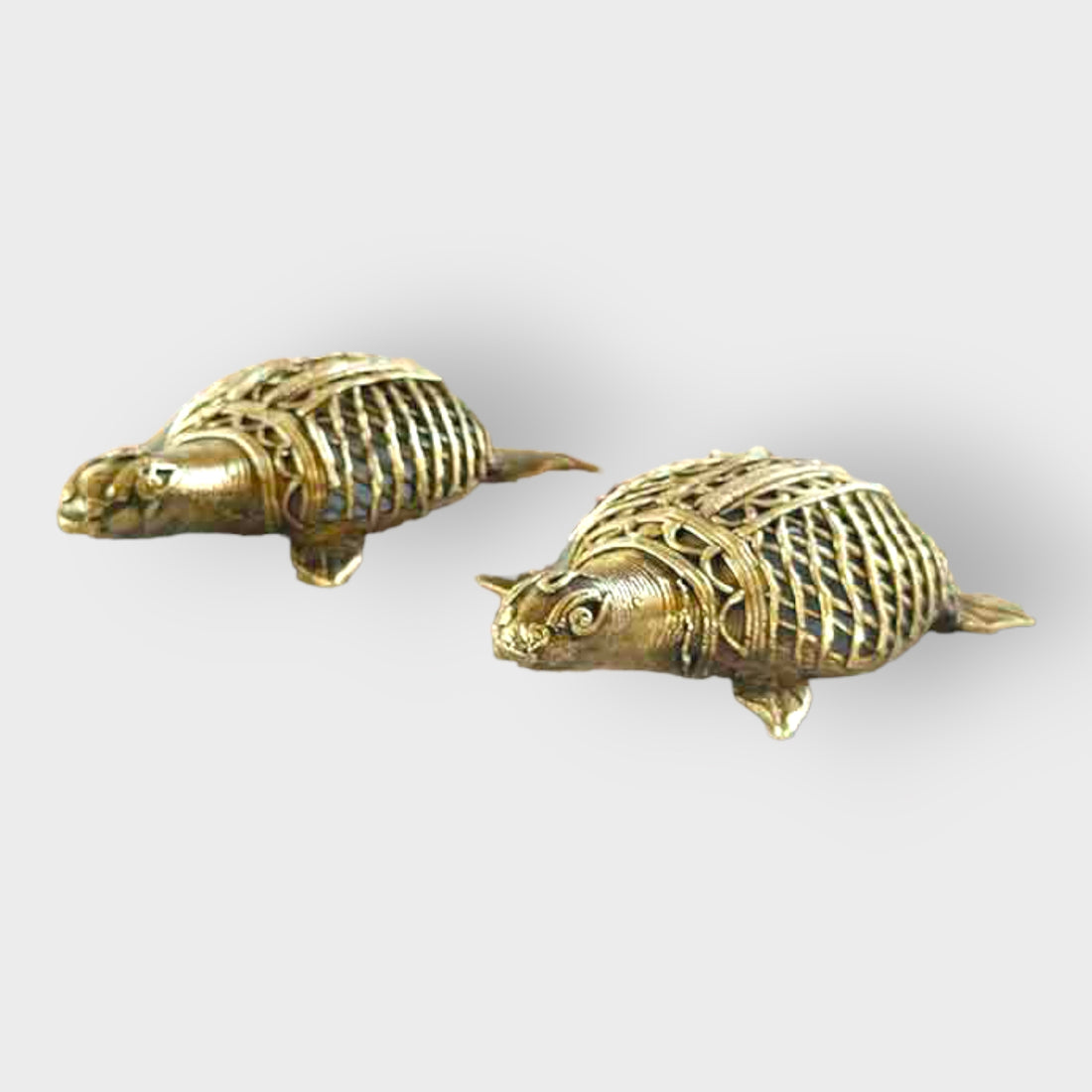Shop – Brass Tortoise Set of 2 in Dokra Art(“Product Name”) - GI ...