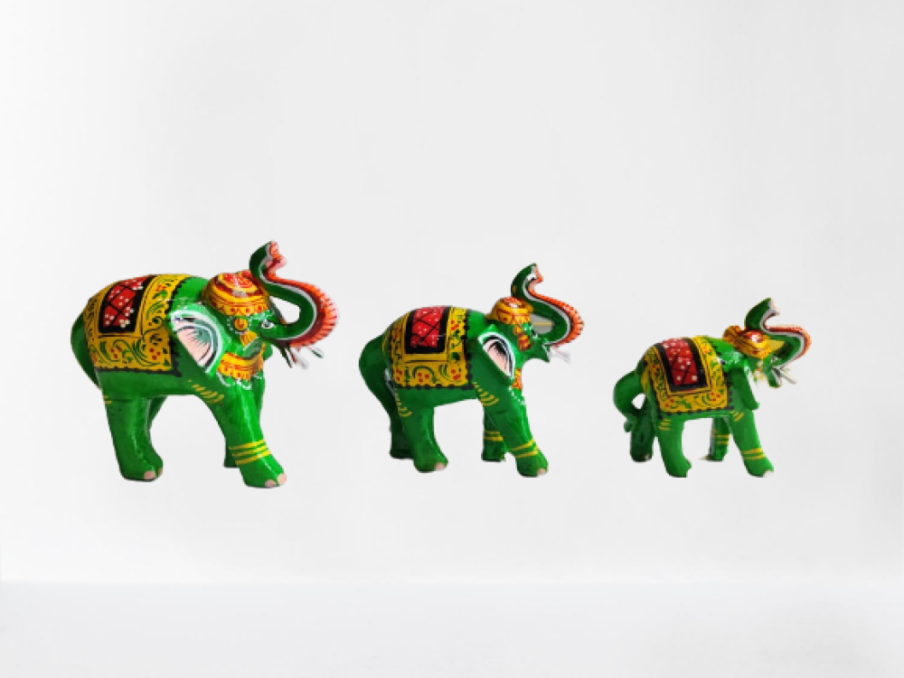 Shop – Colourful Set of Three Elephants - GI Heritage– Gi Heritage