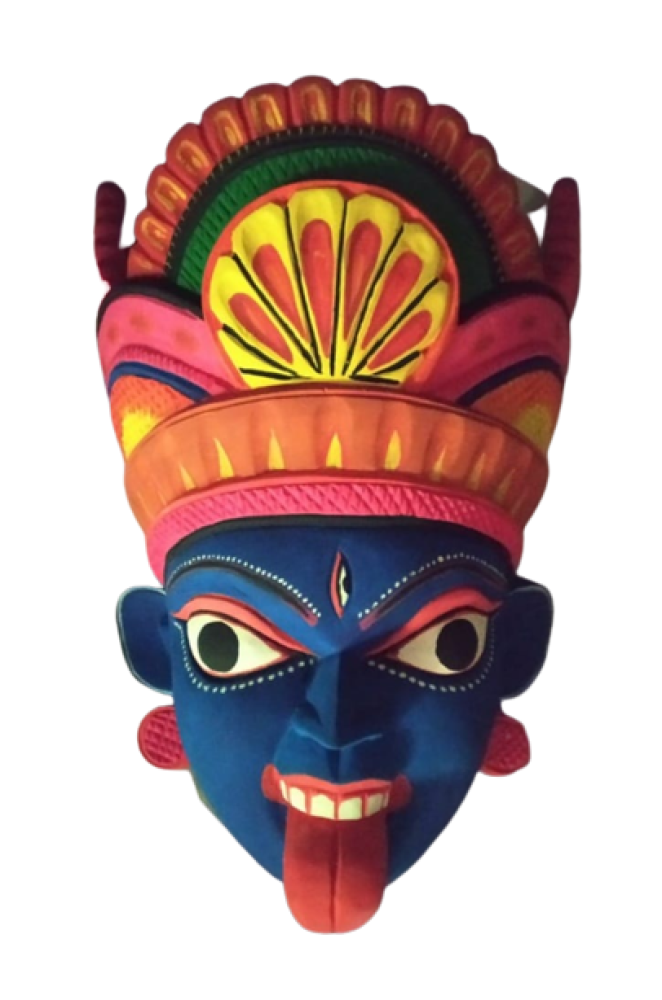 Shop – Maa Kali Wooden Wall Hanging Mask - GI Heritage– Gi Heritage