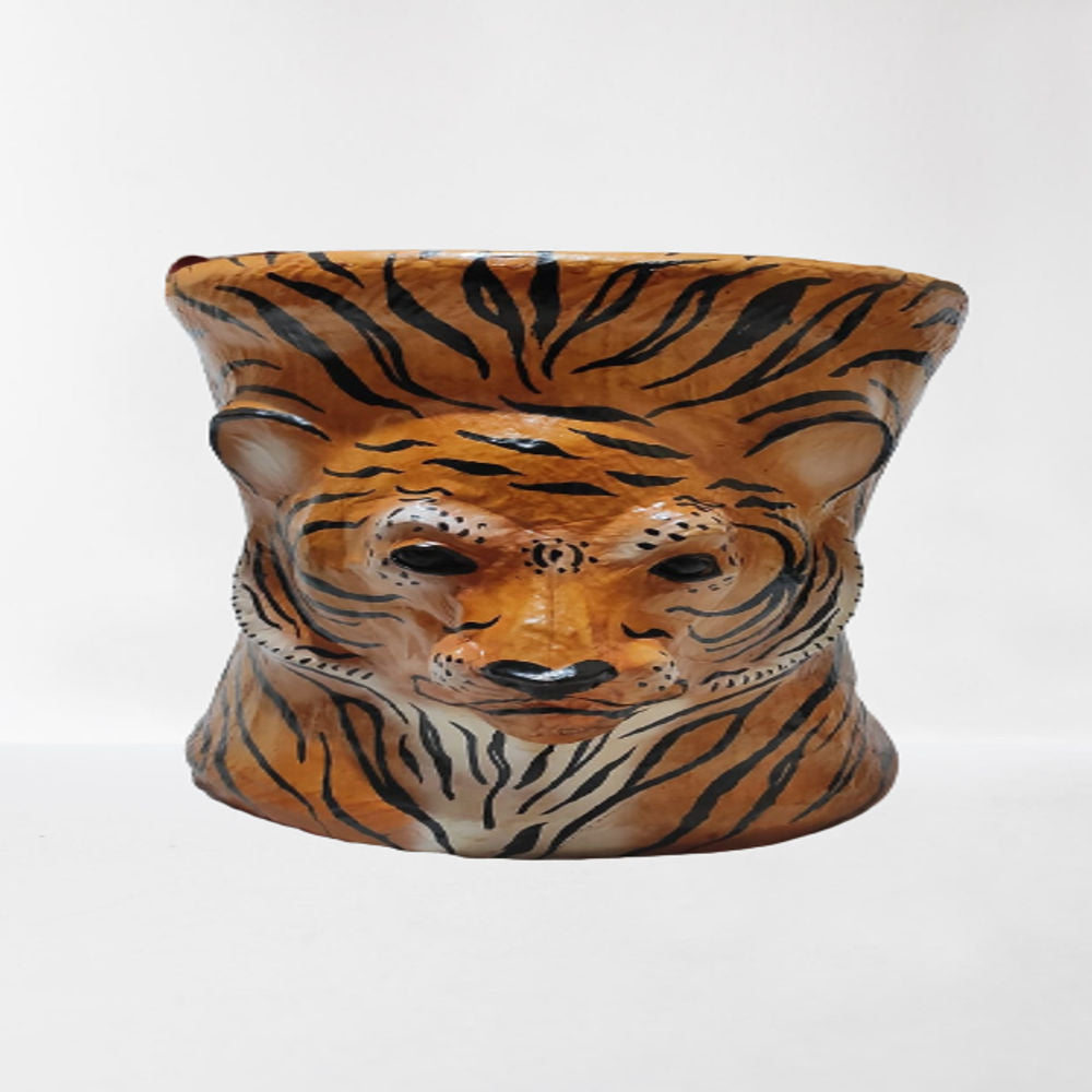 Shop – Leather Tiger Face Sitting Stool - GI Heritage– Gi Heritage