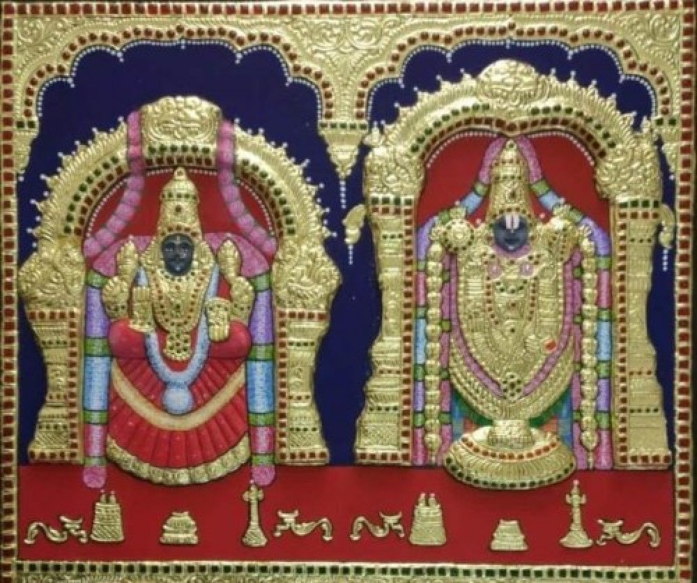 Shop – Traditional Thanjavur Painting of Lord Tirupati Balaji and ...