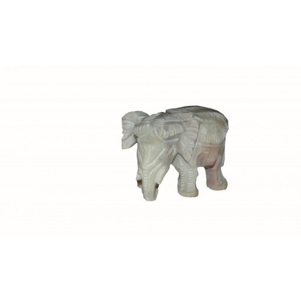 Buy Varanasi Soft Stone Jali Work Elephant Showpiece– Gi Heritage